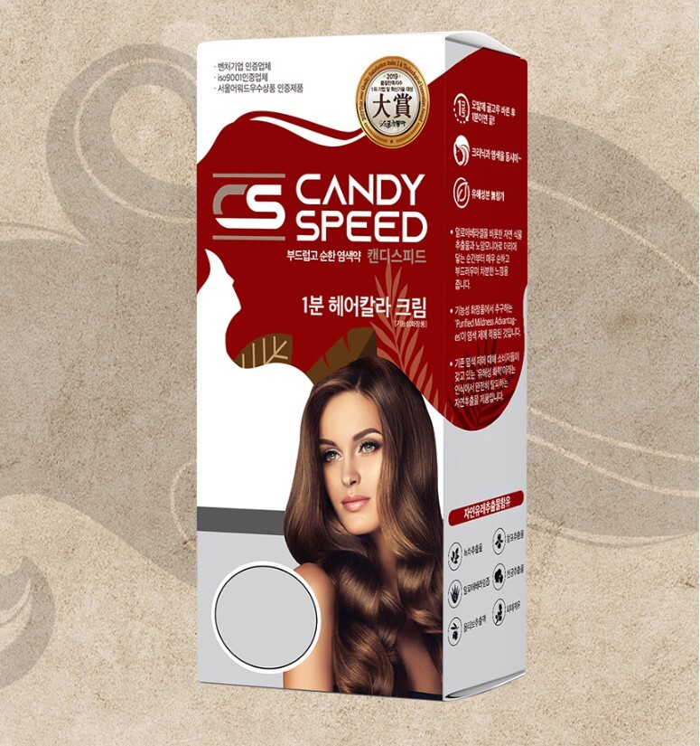 Экспресс-краска для волос Сandy Speed 1 Minute Hair Color Cream 5RN ...