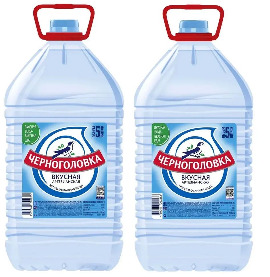 Вода питьевая Черноголовская негазированная, ПЭТ (5л*2шт) - купить с ...