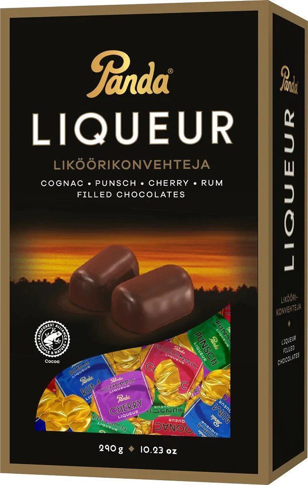 Шоколадные конфеты Panda liqueur ассорти с коньяком, пуншем, хересом и ...