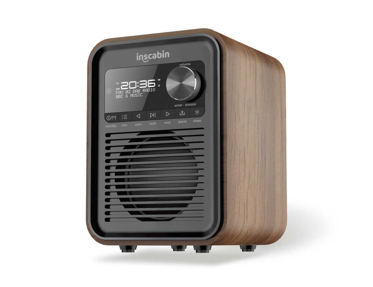 D6 DAB Radio Портативный беспроводной динамик с Bluetooth и FM-радио ...