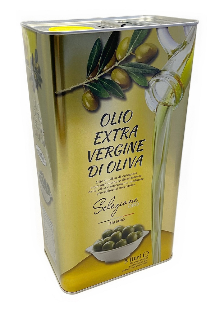 Оливковое масло первого холодного отжима Extra Vergin Gold VesuVio, 5 л ...