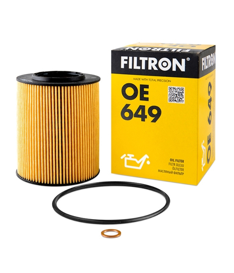 Фильтр масляный FILTRON OE 649 BMW: E36 E46 E39 E60 E38 E65 E83 E53 Z3 Z4 / M50B20 M52B20-25-28 ...
