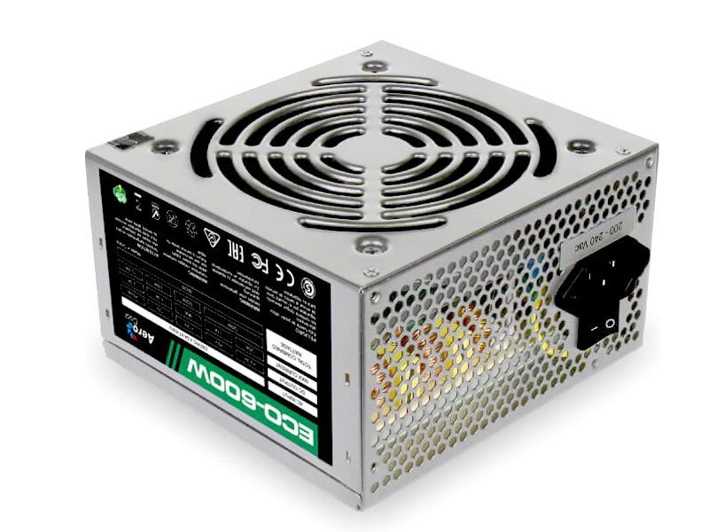Aerocool Блок питания компьютера Eco 600W, 600 Вт - купить с доставкой ...