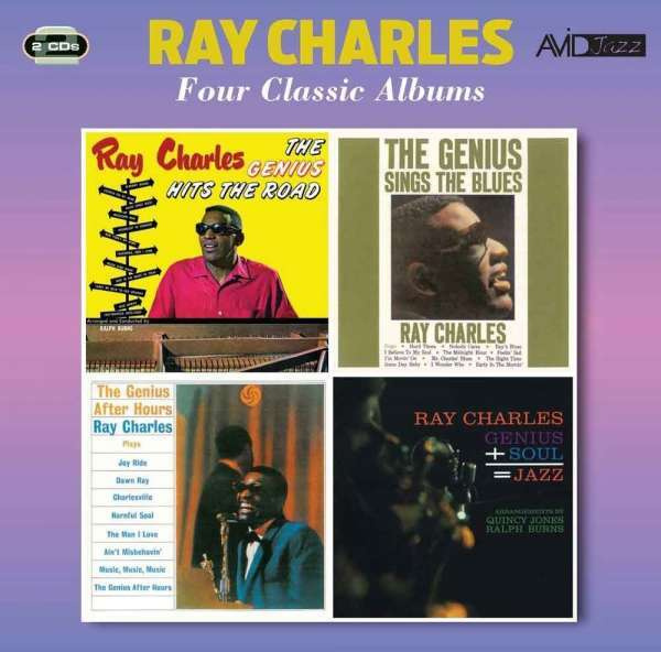Audio CD RAY CHARLES: 4 Classic Albums (Genius Hits The Road / Genius Sings The Blues / Genius ...