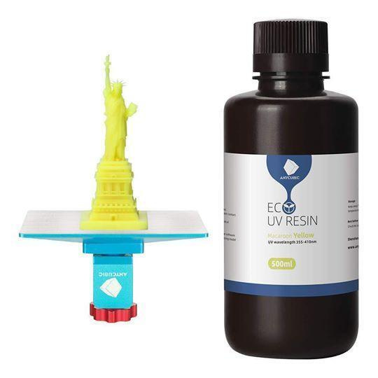Фотополимерная смола AnyCubic ECO Basic для 3D-принтера 0.5 Л желтая ...