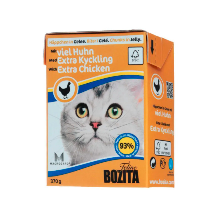Влажный консервированный корм Bozita Feline для кошек, с рубленой ...