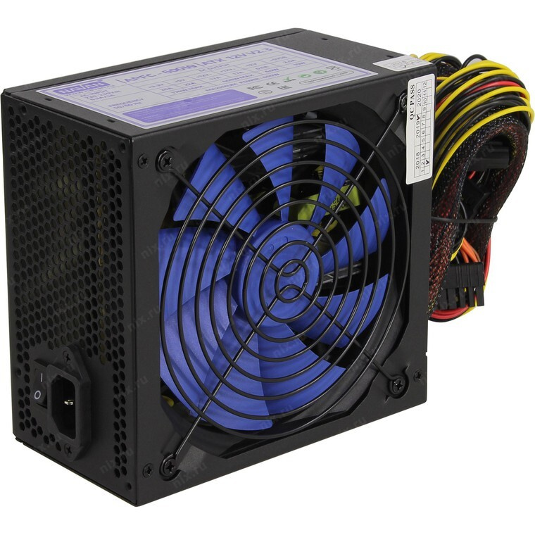 NAVAN Блок питания компьютера APFC-600W, 600 Вт (APFC-600W) - купить с ...