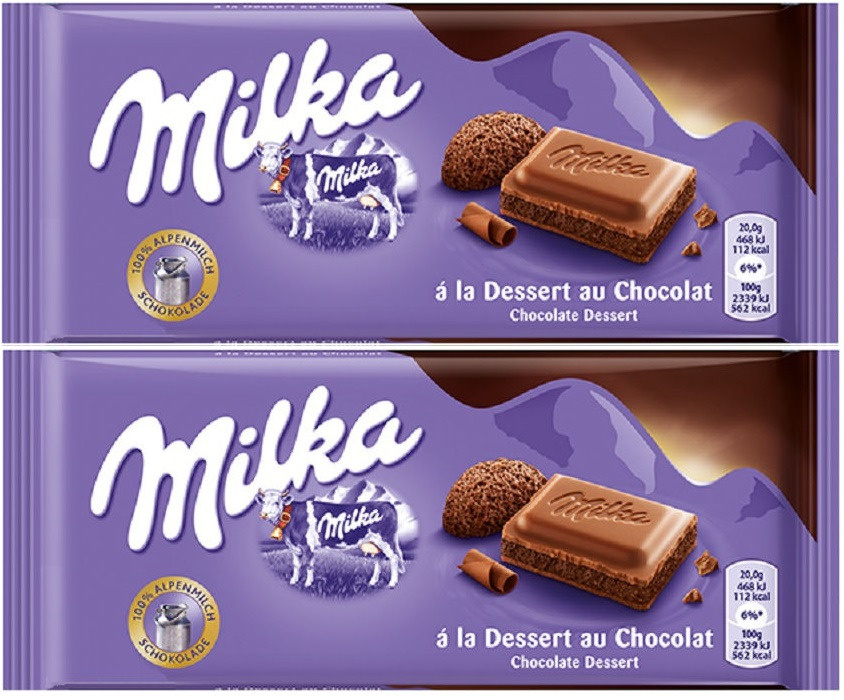 Шоколадная плитка Milka Chocolate Dessert / Милка Десерт Шоколад 2 шт ...