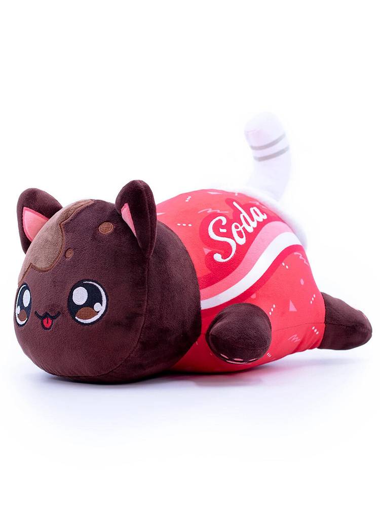 Мягкая игрушка кот Кола 25 см Soda Cat плюшевая игрушка подушка