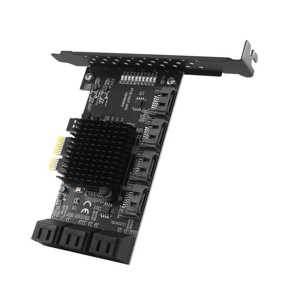 Карта расширения Pci Express Multiplier PCIE от 1X до 10 портов SATA ...