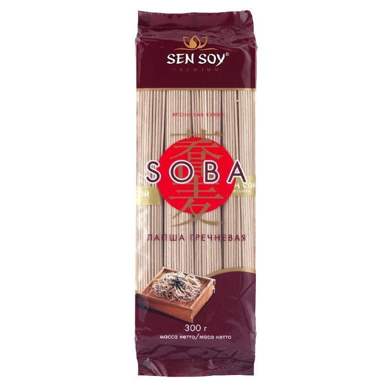 Лапша Sen Soy гречневая Soba, 300г - купить с доставкой по выгодным ценам в интернет-магазине ...