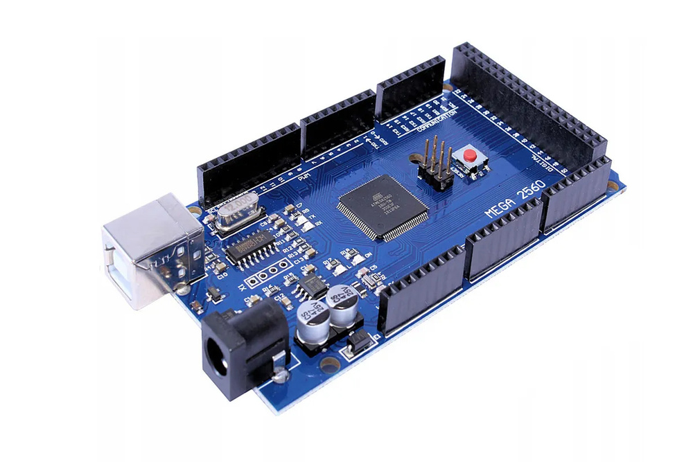 Плата Arduino Mega 2560 (ATmega2560) синяя - купить с доставкой по ...