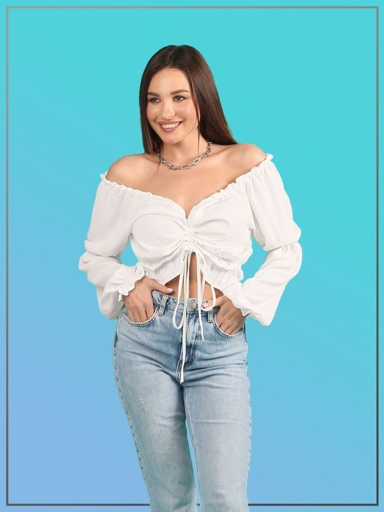 Топ Lady Gina - купить с доставкой по выгодным ценам в интернет-магазине OZON (690315445)