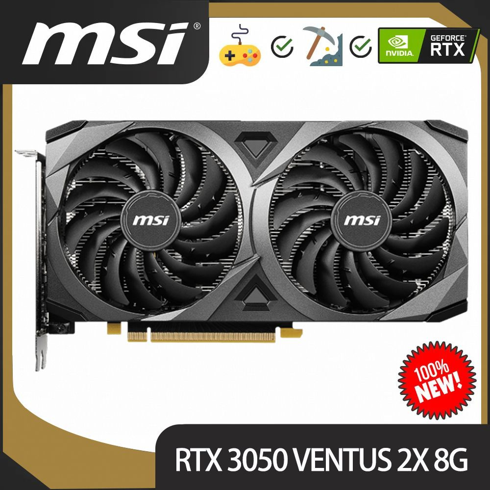 Видеокарта MSI GeForce RTX 3050, 8 ГБ GDDR6, GDDR6 - купить по низким ...