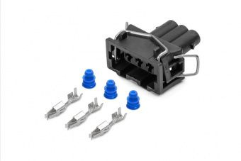 Колодка 3 контактная гнездовая разъем без провода AX8103S/ разъем ...