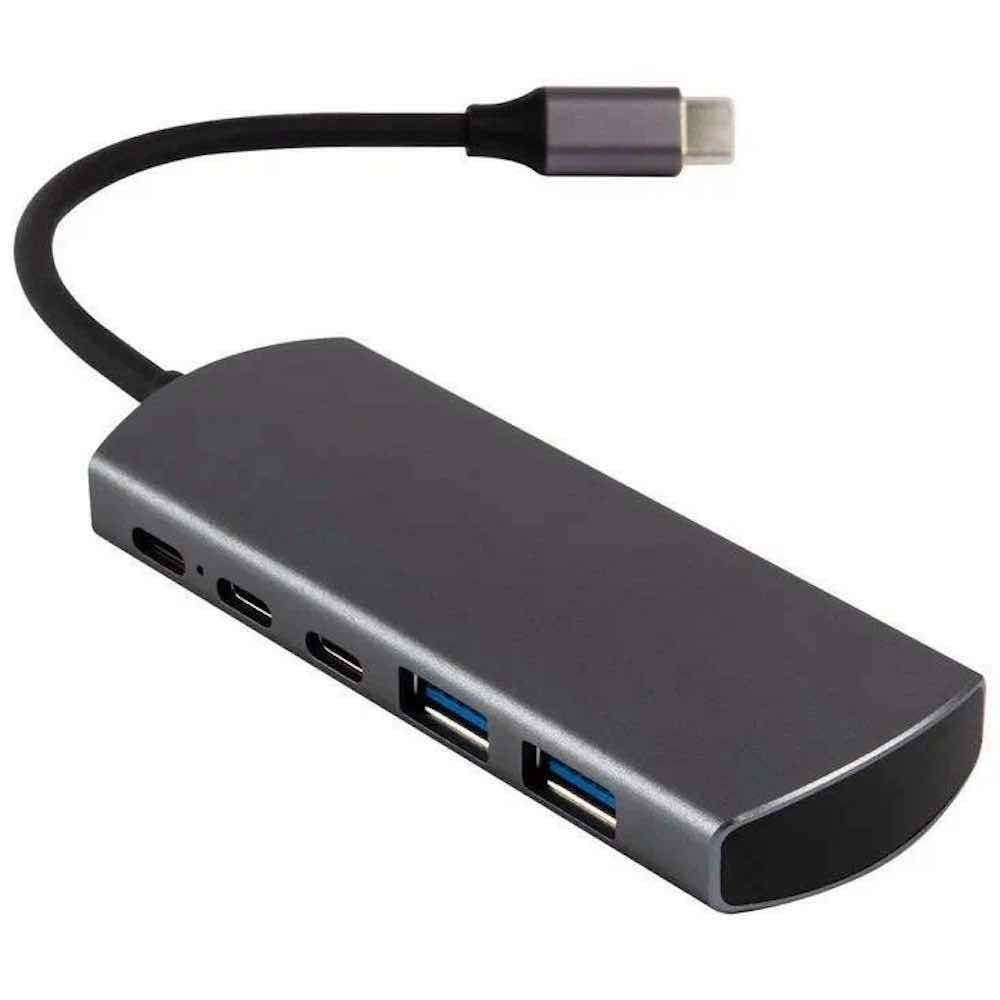 Адаптер Red Line Multiport Adapter Type C 5 In 1 Grey УТ000028102 купить с доставкой по