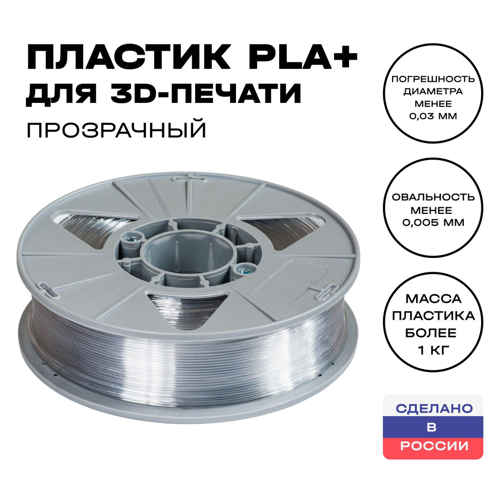 Пластик для 3D принтера PLA (ПЛА) ИКЦ, филамент для 3Д печати, 1,75 мм ...