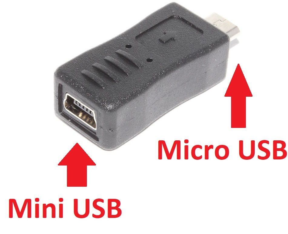 Переходник (адаптер) Mini USB "мама" - Micro USB "папа" - купить с ...