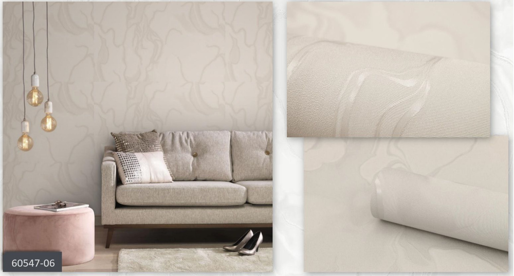 Обои 60547-06, Флизелиновые Обои Erismann, Мрамор, Лофт для Коридора и Прихожей, Горячего ...