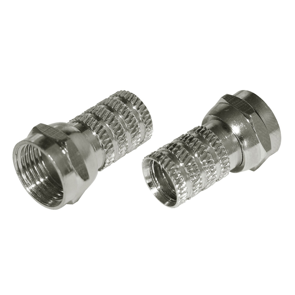 Разъем антенный на кабель штекер F для кабеля Rg 6 2шт Rexant купить с доставкой по выгодным