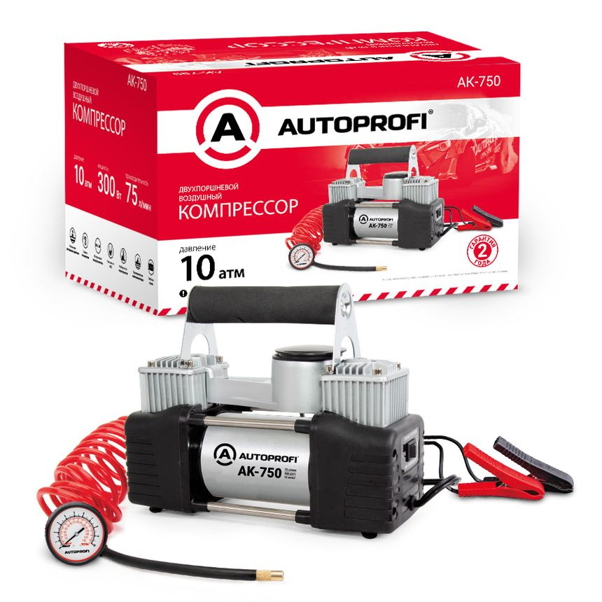 Компрессор воздушный AUTOPROFI AK-750 75 л/мин AK-750 для шин по низкой ...