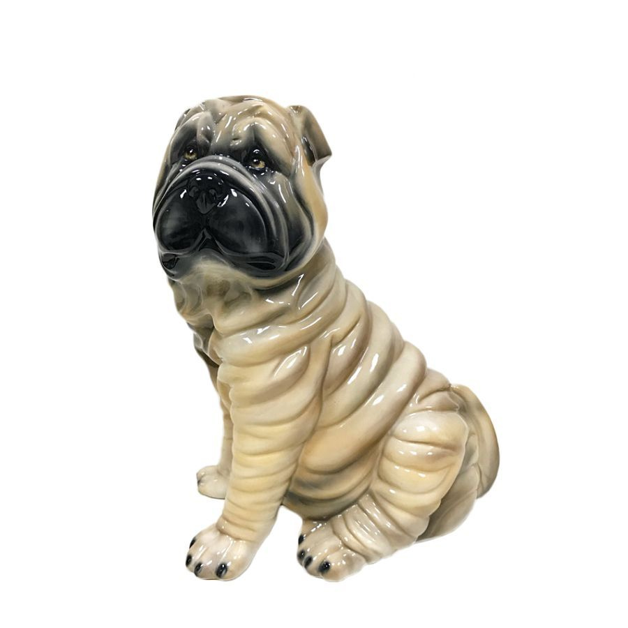 Статуэтка Керамическая скульптура Шарпей арт Cb 389 купить по низким ценам в интернет магазине