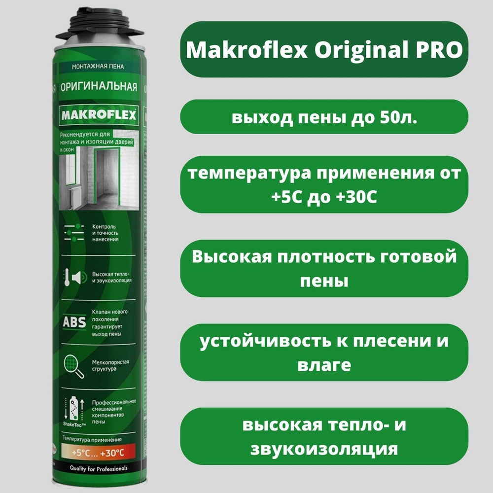 Профессиональная монтажная пена Makroflex PRO купить по выгодной цене в ...