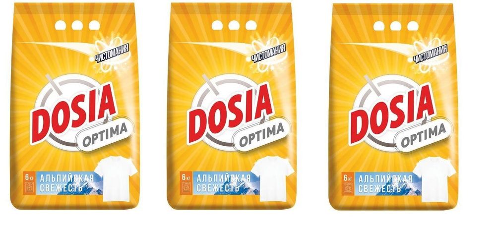 Стиральный порошок автомат Dosia (Дося) Optima Альпийская свежесть, 6кг ...