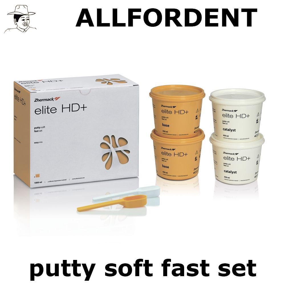 Elite HD Putty Soft Fast Set, А-силикон очень высокой вязкости, 4х450 ...
