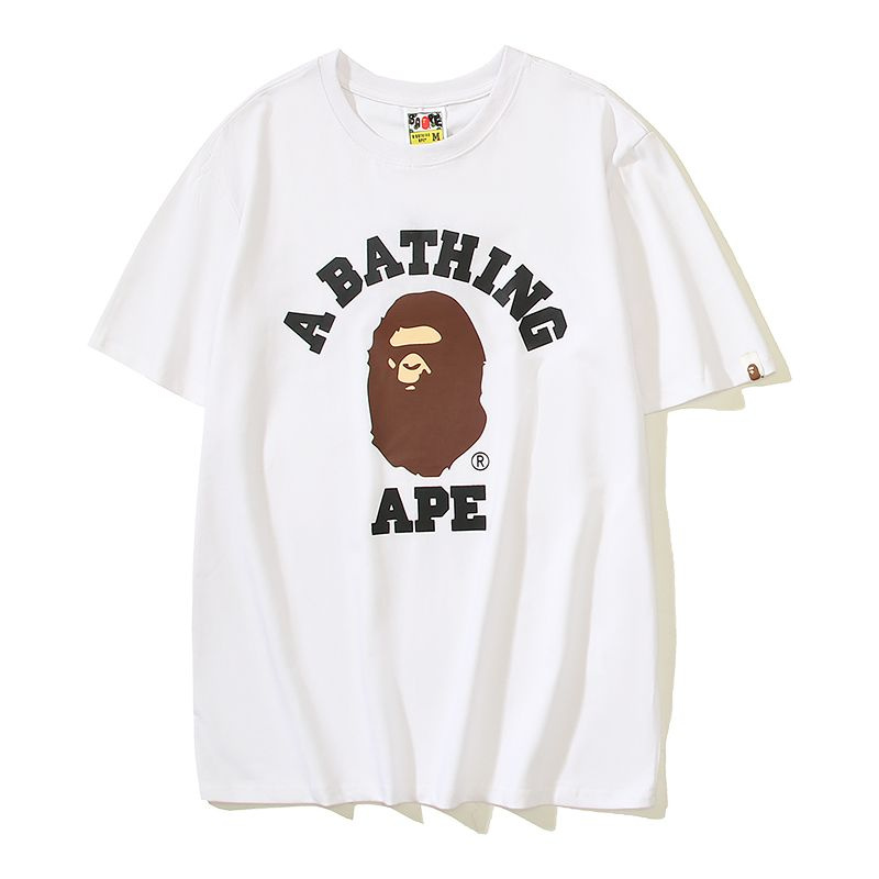 Футболка A BATHING APE, размер 52, цвет белый, 100% хлопок - купить по ...