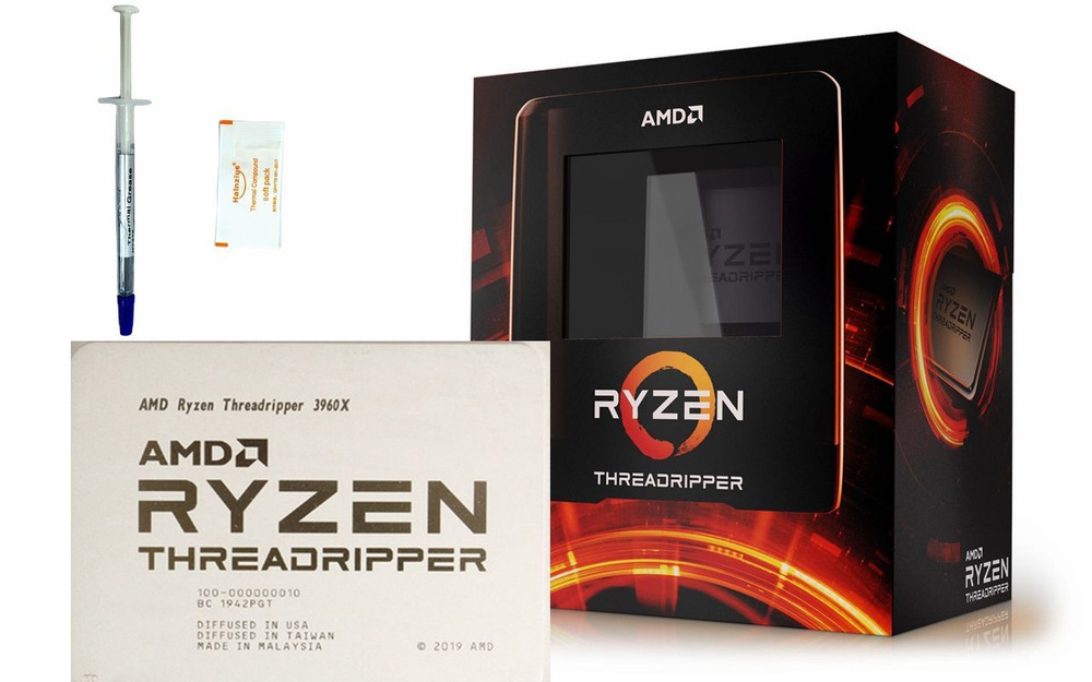 Процессор 100-100000010WOF Ryzen Threadripper, BOX (без кулера), 24 яд ...