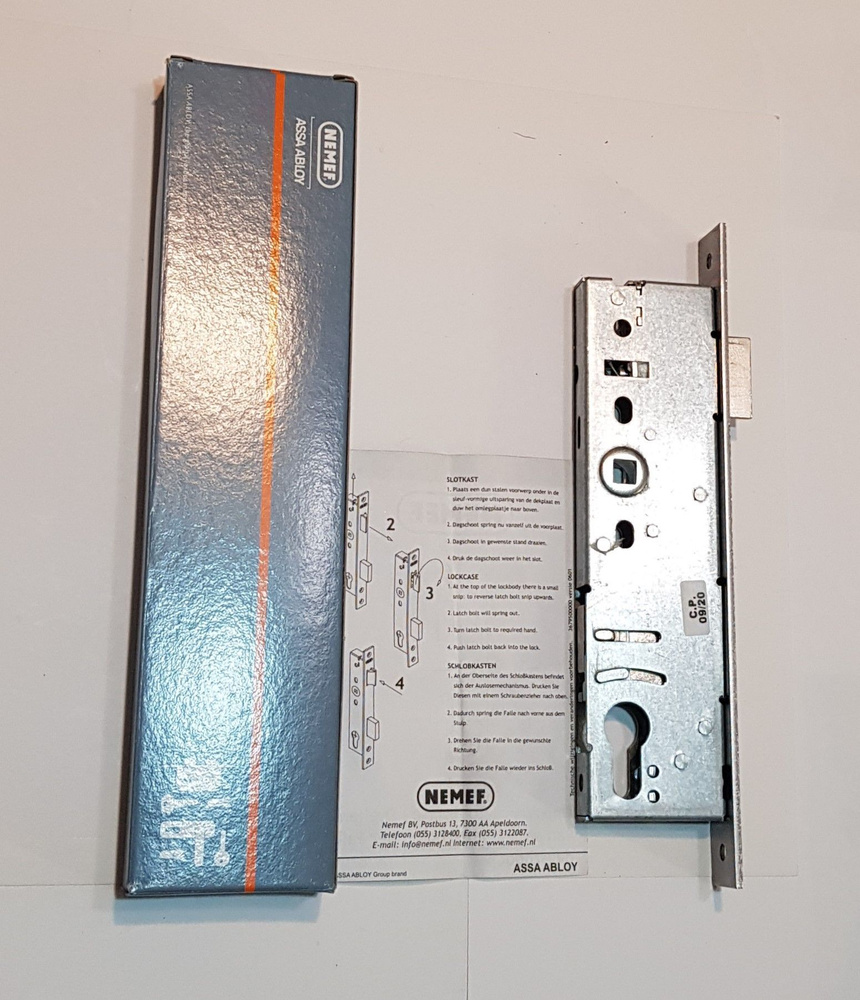 Замок врезной огнестойкий Nemef 0960 бэксет 40мм универсальный ...