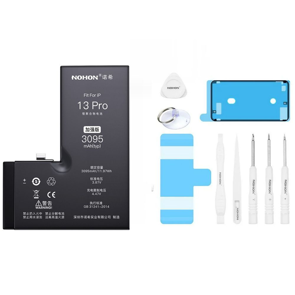 Аккумулятор для iPhone 13 PRO - 3095mAh, Nohon - купить с доставкой по ...