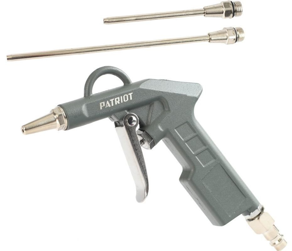 Пистолет продувочный PATRIOT GH 60C , 400 л/мин. сопло 20/100/200 мм. быстросъем купить по ...
