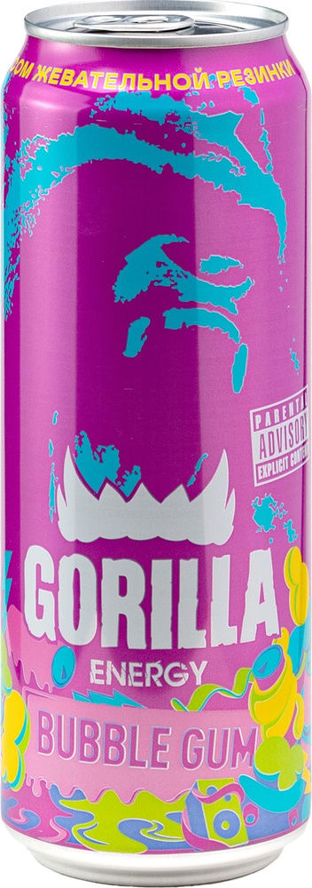 Энергетический напиток Gorilla Bubble Gum, 0,45 л - купить с доставкой ...