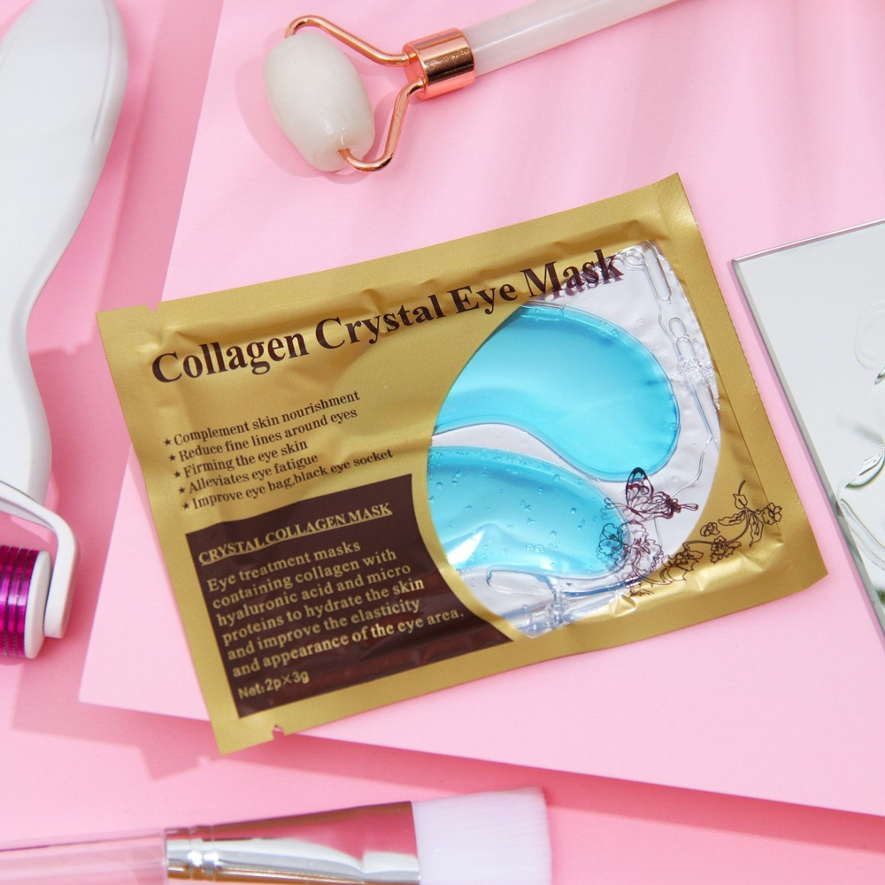 Патчи гидрогелевые для глаз Collagen Crystal, синие, 1 пара - купить с ...