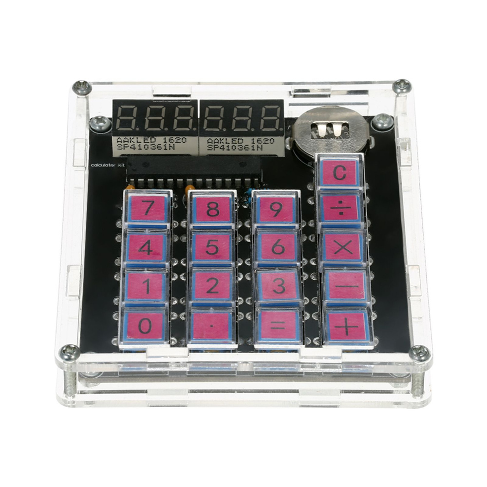 DIY MCU Calculator Kit Цифровой ламповый калькулятор с прозрачным ...