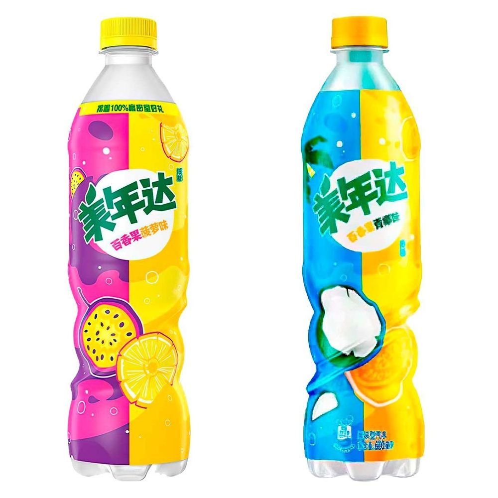 Газированный напиток Mirinda - микс 2 вкуса (Passion Fruit Coconut ...