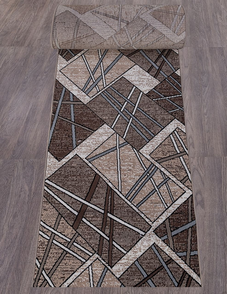 Ковровая дорожка Наш пол Диана 22 Коричневый - купить по выгодной цене ...