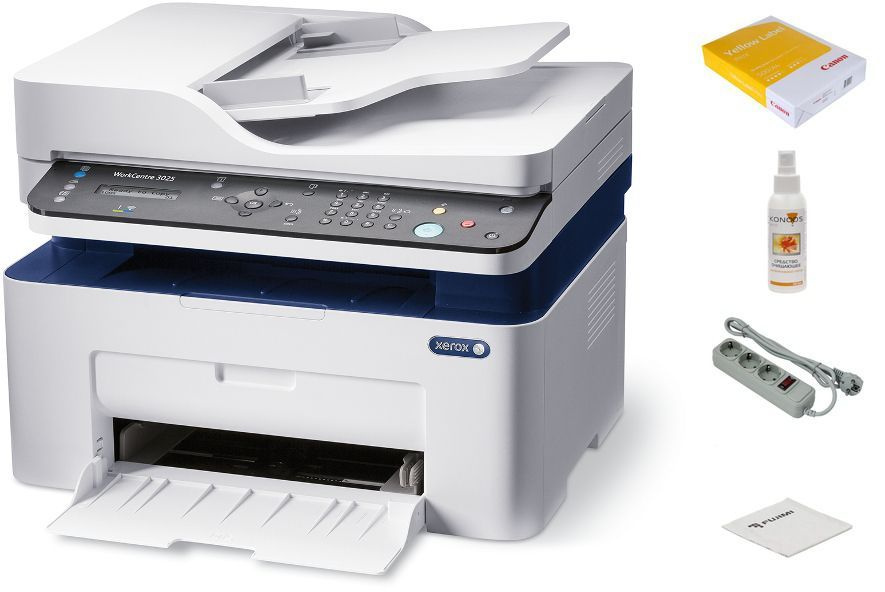 МФУ Xerox WorkCentre 3025NI (комплект аксессуаров + подарочный ...