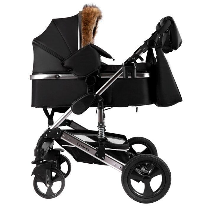 Коляска-трансформер с сумкой 2 в 1 Luxmom 555 black - купить с ...