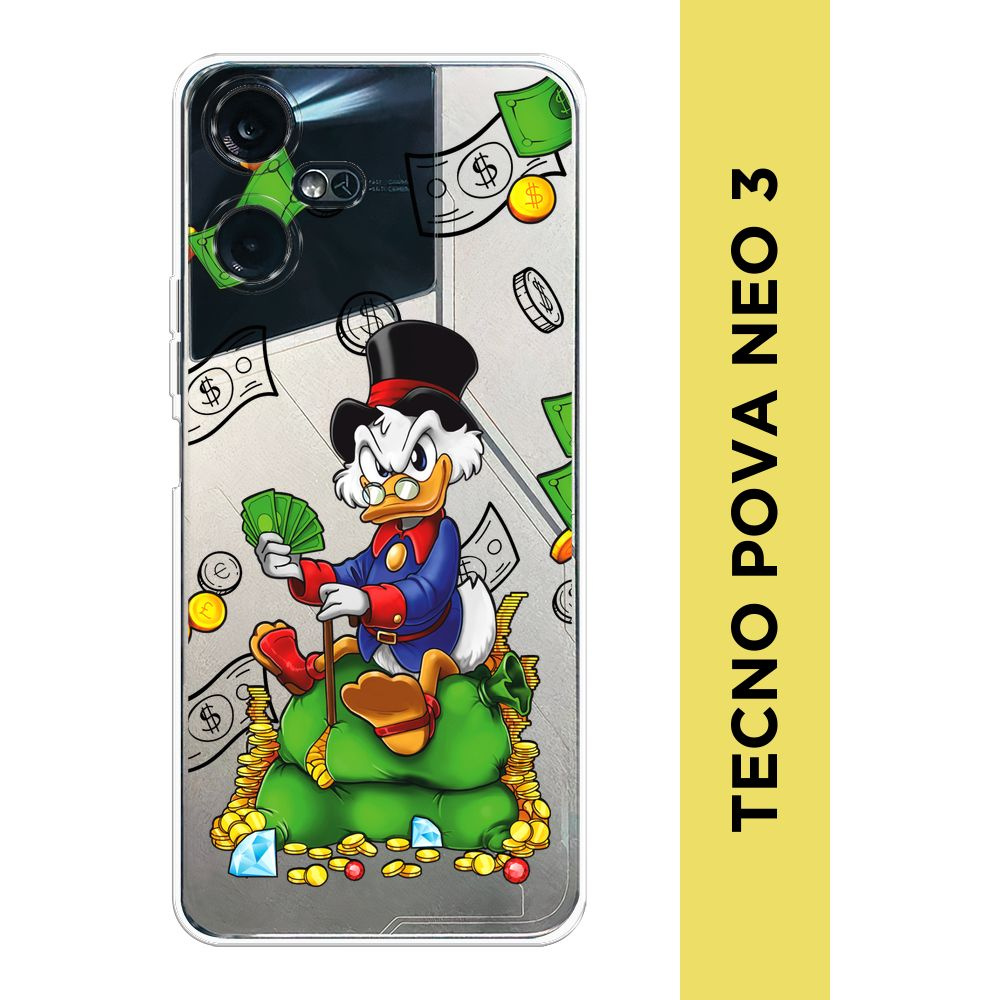 Силиконовый чехол на Tecno Pova Neo 3 / Текно Пова Нео 3 "Scrooge ...
