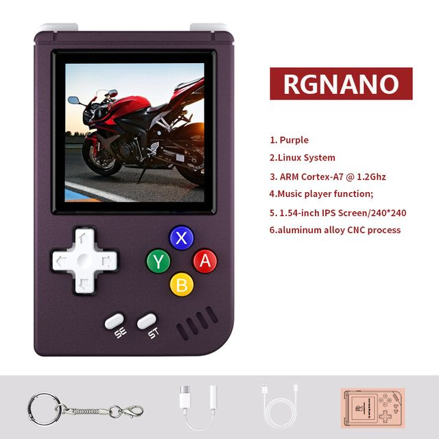 Портативная игровая приставка Anbernic rg nano 128G,в максимальной ...