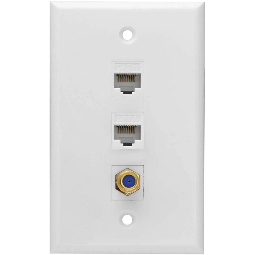 Joy Electronics Настенная коаксиальная панель Ethernet 2 порта Cat6