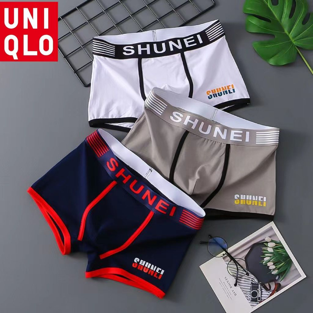 Трусы брифы Uniqlo, 3 шт - купить с доставкой по выгодным ценам в интернет-магазине OZON ...