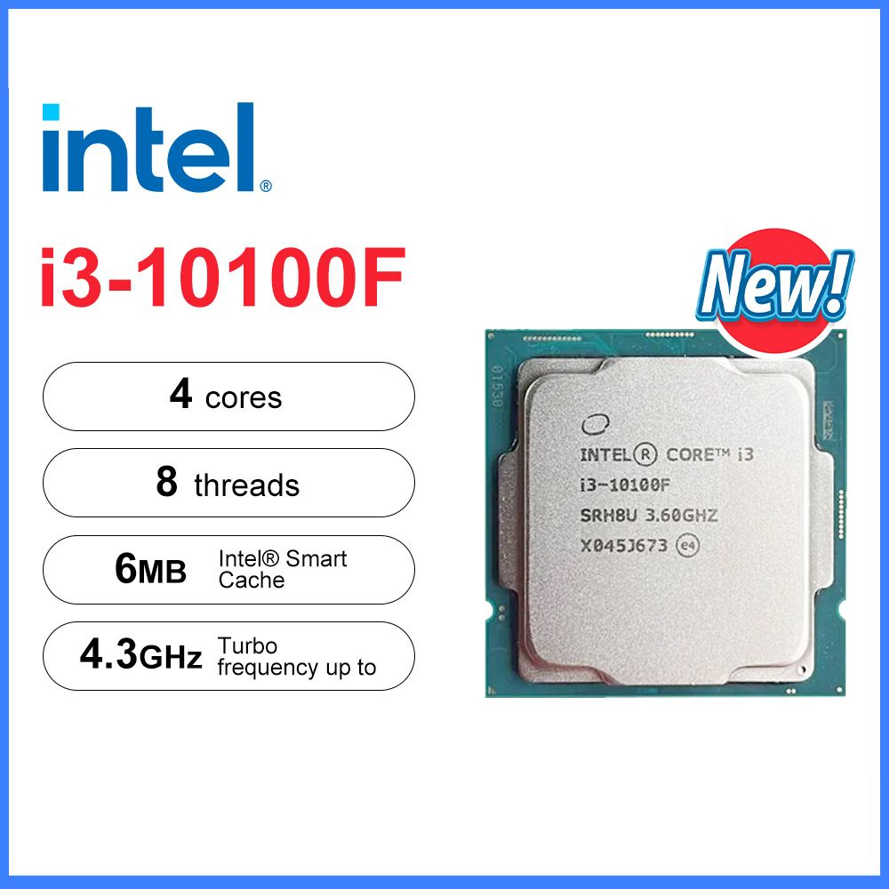 Процессор Intel Core I3 10 го поколения Oem без кулера 4 яд купить