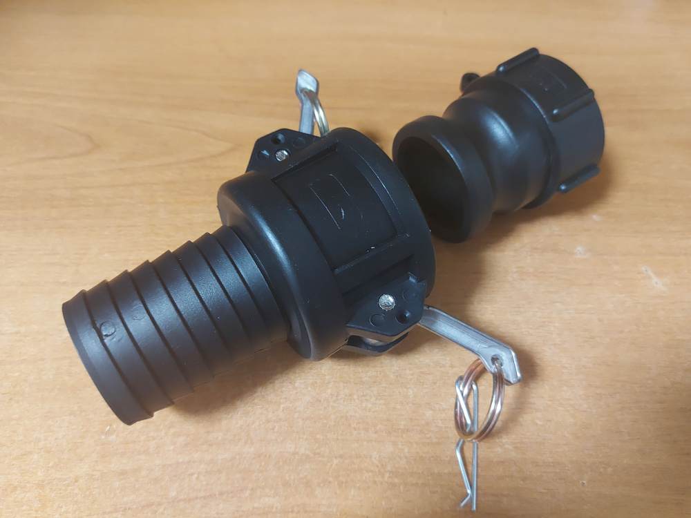 Комплект быстросъемное соединение Камлок для еврокуба 60мм и шланга 2 ...