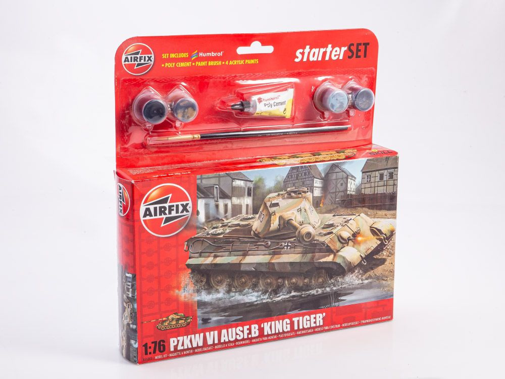 Сборная модель танка PZKW VI Ausf.B King Tiger Tank Starter Set ...