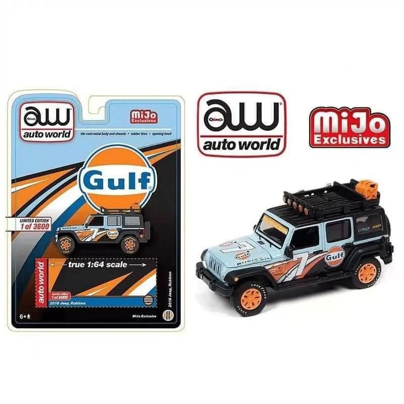 Машинка Auto World 1/64 AW 2018 JEEP Rubicon YOKOHAMA Gulf Mijo Normal ...
