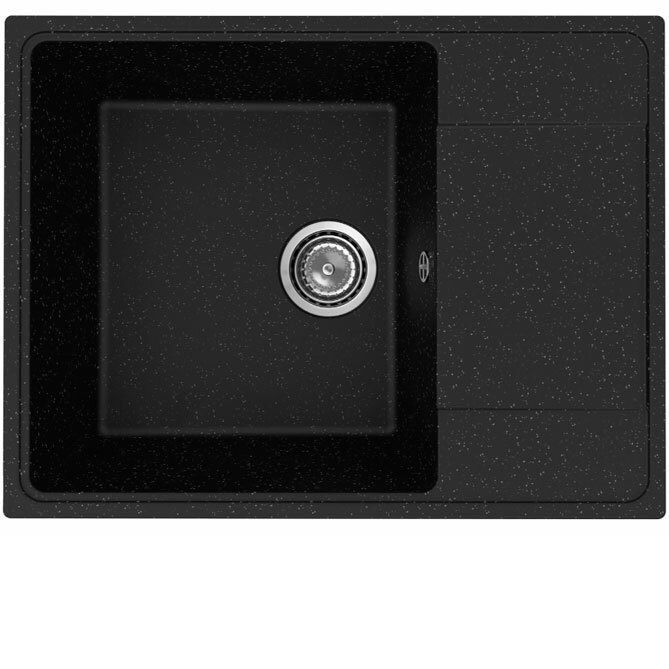 Мойка для кухни врезная SURAGRAN STANDART ST-6549 цвет черный оникс ...